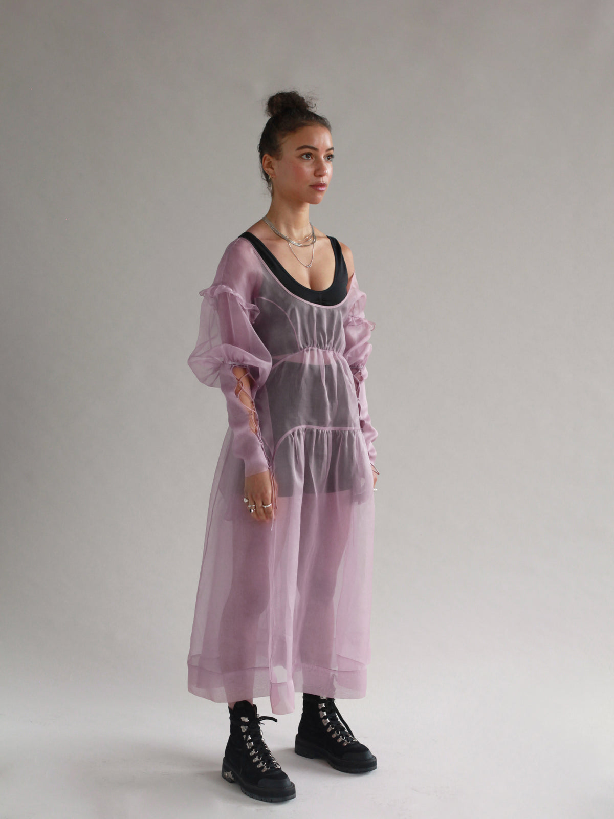 PRE-ORDER • Persephone Dress | Iris Silk Organza – Allina Liu
